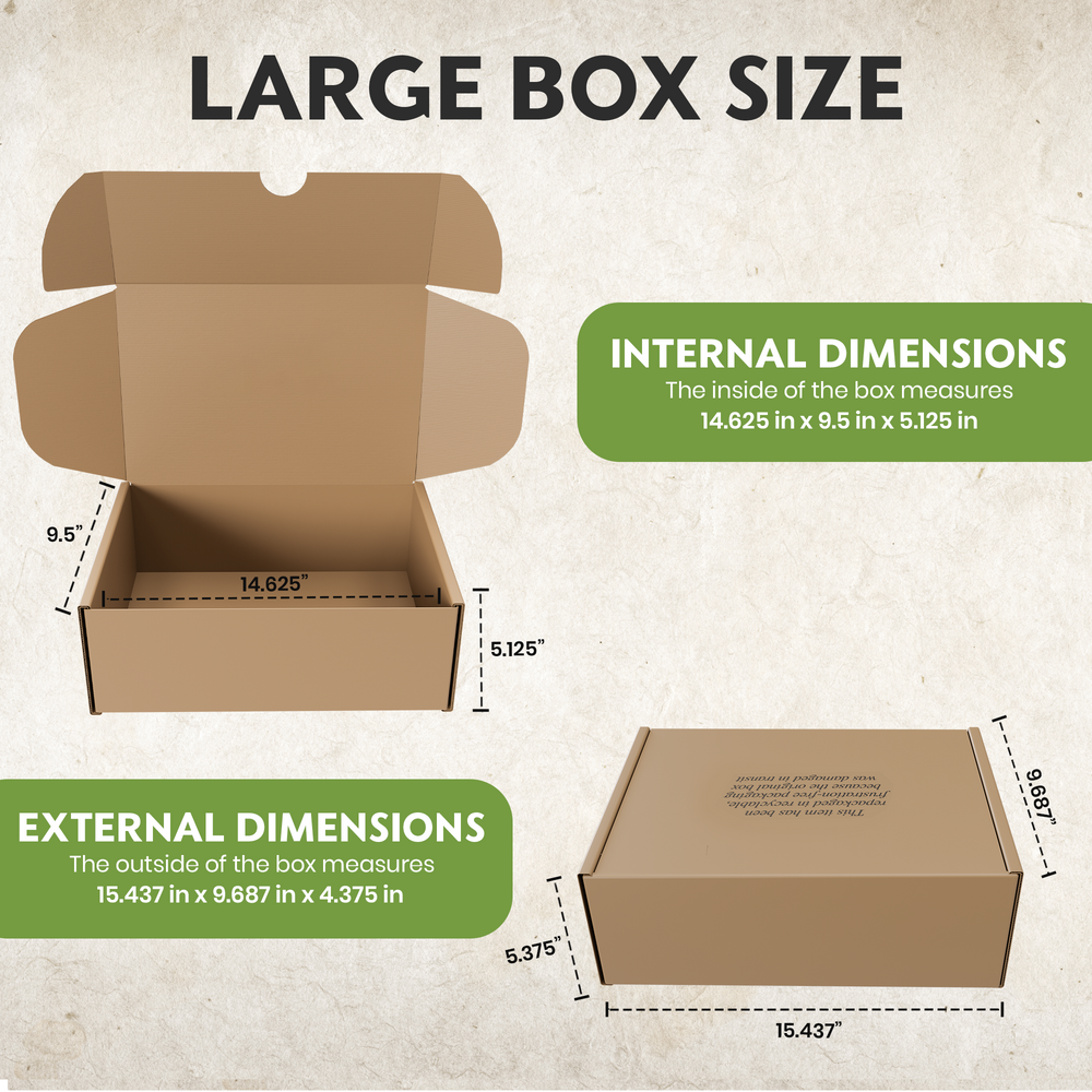 (Medium Size) Shipping and Replacement Shoe Box - 12" X 9" X 4.125 ...